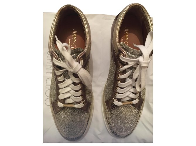 Jimmy Choo MIAMI Bronze Leather ref.260531 - Joli Closet