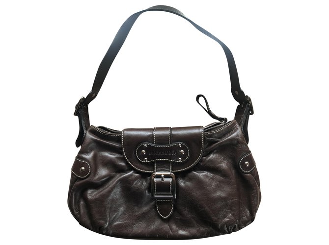 LONGCHAMP Dark brown Leather ref.265979 - Joli Closet