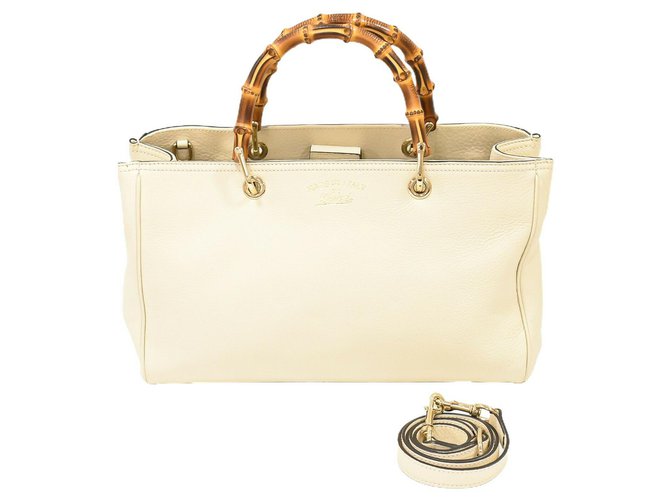 Gucci handbag White Leather ref.283867 - Joli Closet