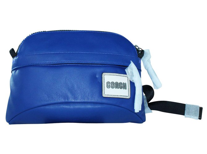 Coach Blue Pacer Sport Pack Leather ref.318584 - Joli Closet