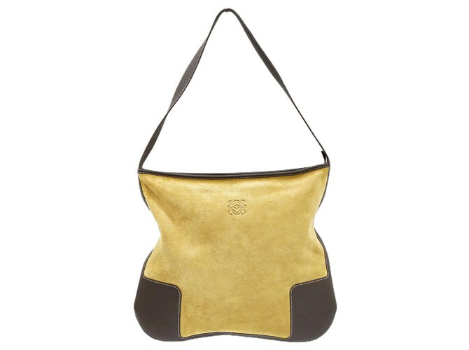 Loewe Umhängetasche Beige Leder ref.322139 - Joli Closet