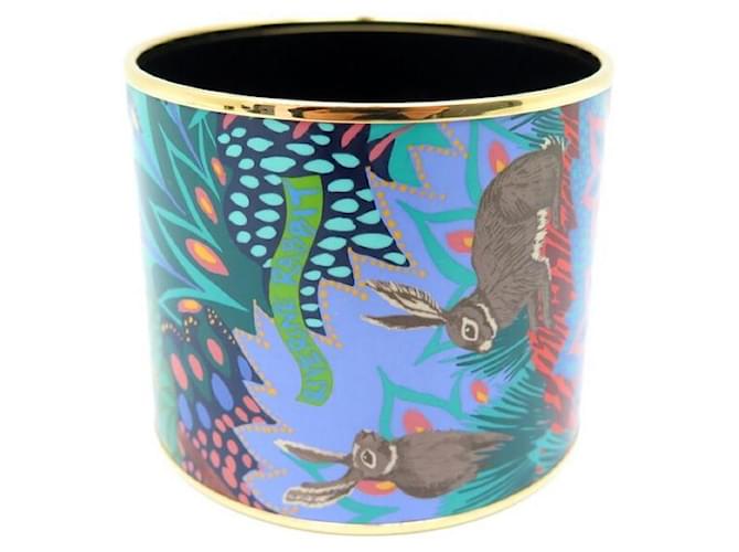 Hermès NEW HERMES RIVERINE RABBIT EXTRA LARGE BRACELET GOLD-PLATED ...