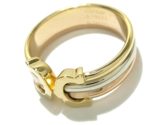 cartier 2C C2 Or blanc Doré ref.355907 - Joli Closet