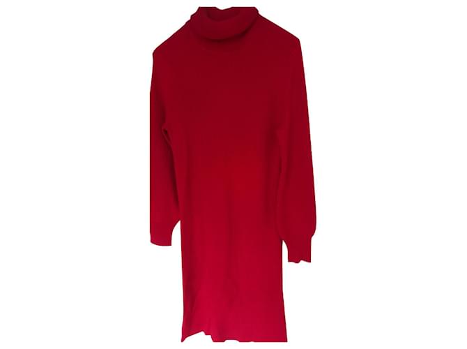 Rodier Dresses Red Wool ref.388931 - Joli Closet