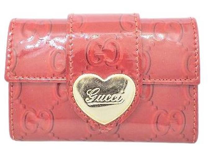 Ligne Gucci Shima Cuir vernis Rouge ref.389874 - Joli Closet