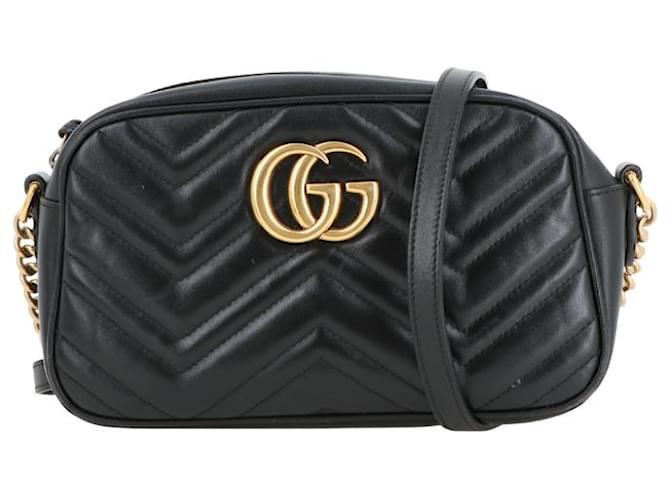 GUCCI MARMONT Black Leather ref.390779 - Joli Closet