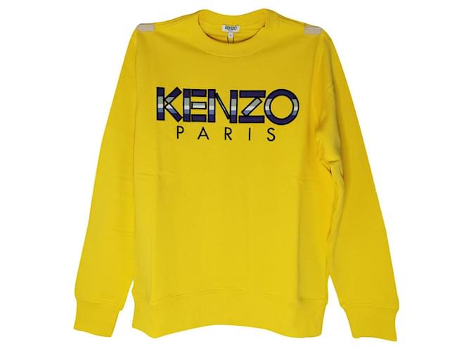 Kenzo Pullover Schwarz Weiß Gelb Dunkelviolett Baumwolle ref.396215 ...