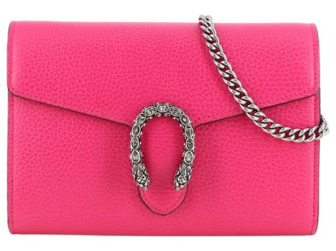 Gucci Dionysus Fuschia Leather ref.412561 - Joli Closet