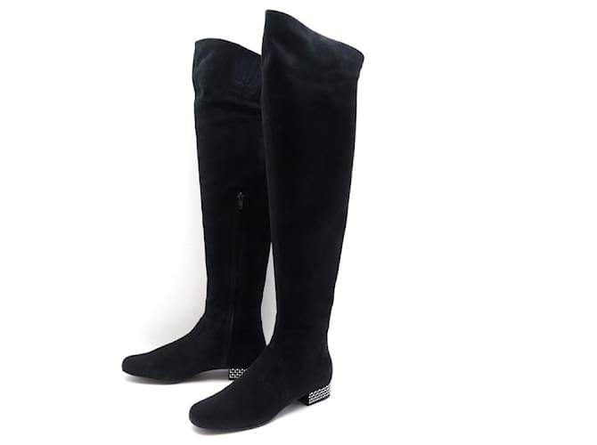 Yves Saint Laurent NEW SAINT LAURENT BOOT SHOES 447247 STRASS BOOTS 39 ...