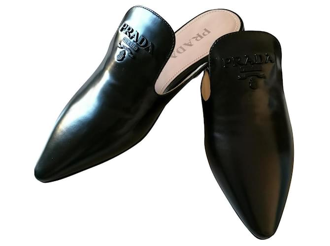 Prada LOGO Black Leather ref.443217 - Joli Closet