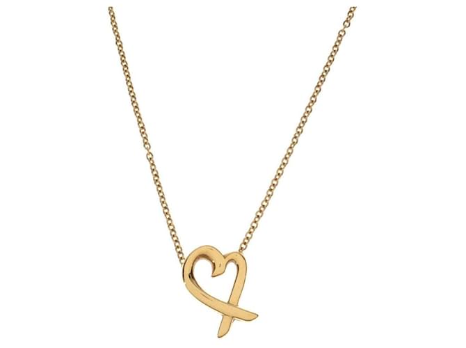 TIFFANY & CO. Paloma Picasso / Rubbing Heart Pendant / AU750 / K18 ...