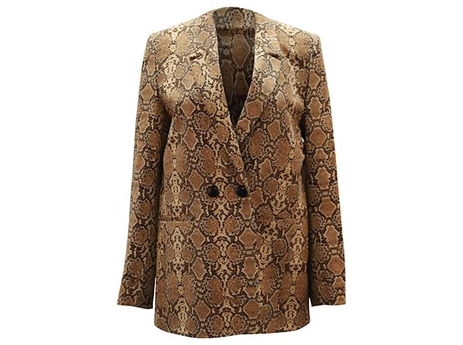 Anine Bing Blazer Madeline en Polyamide Imprimé Python Nylon ref.466352 ...