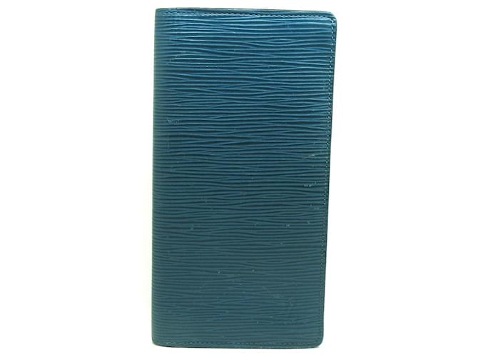 Louis Vuitton Brazza Blue Leather ref.471748 - Joli Closet