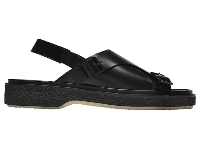 Autre Marque type 140 Sandals in Black Leather ref.472514 - Joli Closet