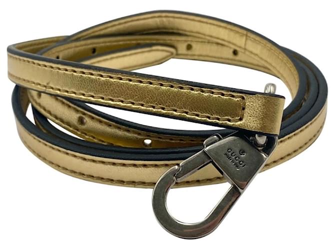 Gucci golden leather removable shoulder strap extension ref.474905 ...