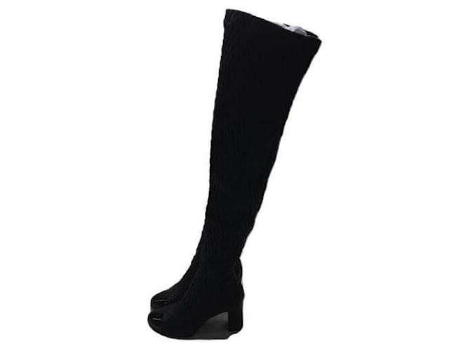 Chanel Boots Black Leather ref.480445 - Joli Closet