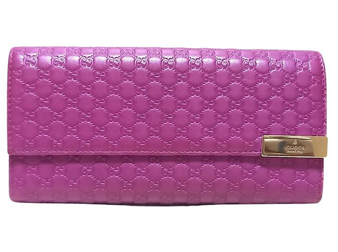 Gucci Guccissima Fuschia Leather ref.498615 - Joli Closet