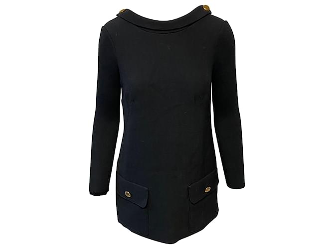 Dolce & Gabbana Low Back Dress Coat in Black Polyester ref.499360 ...