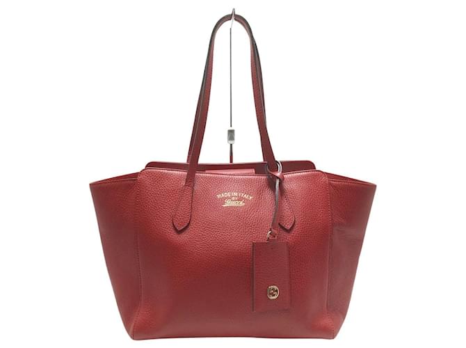 Gucci Swing Red Leather ref.501438 - Joli Closet