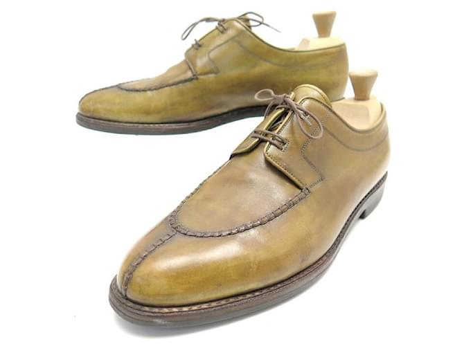 CHAUSSURES CHRISTIAN DIOR STEFANOBI DERBY DEMI CHASSE 11 45 CUIR KAKI ...