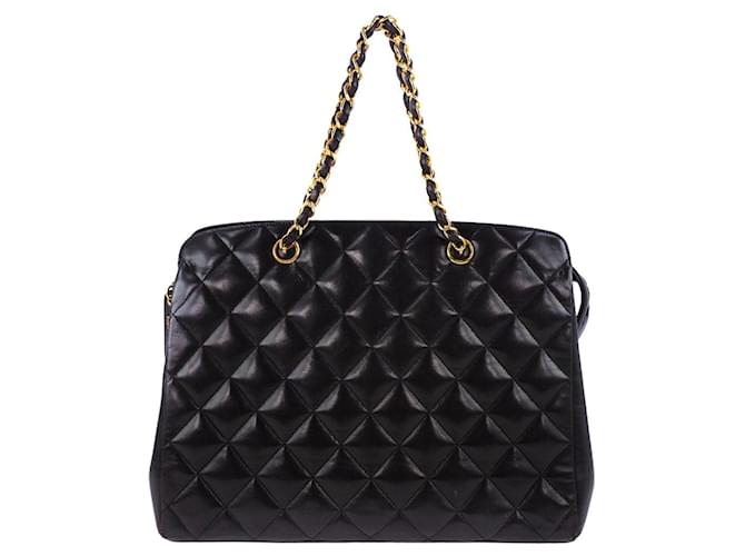 Chanel Matrasse Black Leather ref.522653 - Joli Closet