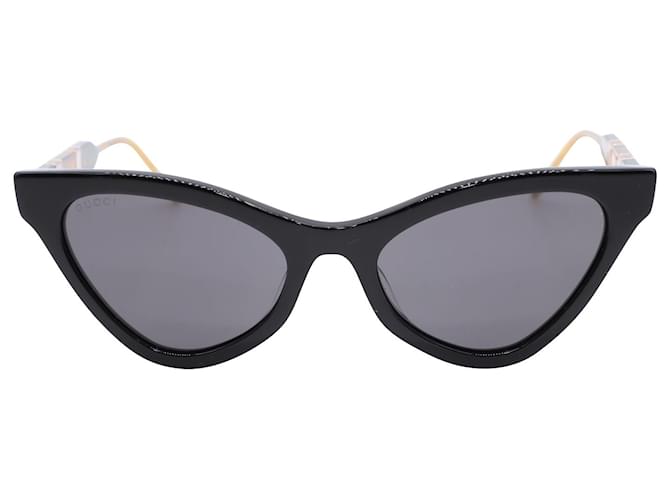 Gucci ‎GG0597S Cat Eye Sunglasses in Black Acetate ref.535568 - Joli Closet