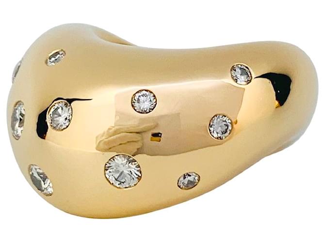 FRED ring, "Hectic", yellow gold, diamants. Diamond ref.546558 - Joli ...