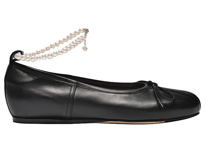 Simone Rocha Ballerina in Black Leather ref.548215 - Joli Closet