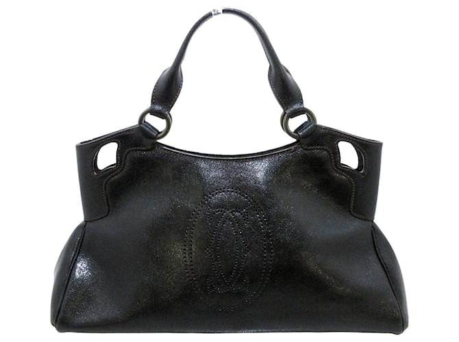 Cartier Marcello Black Leather ref.550303 - Joli Closet