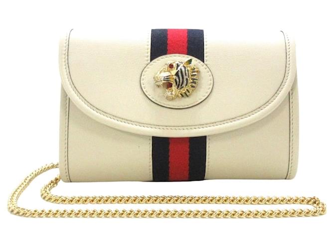 Gucci Rajah White Leather ref.556646 - Joli Closet