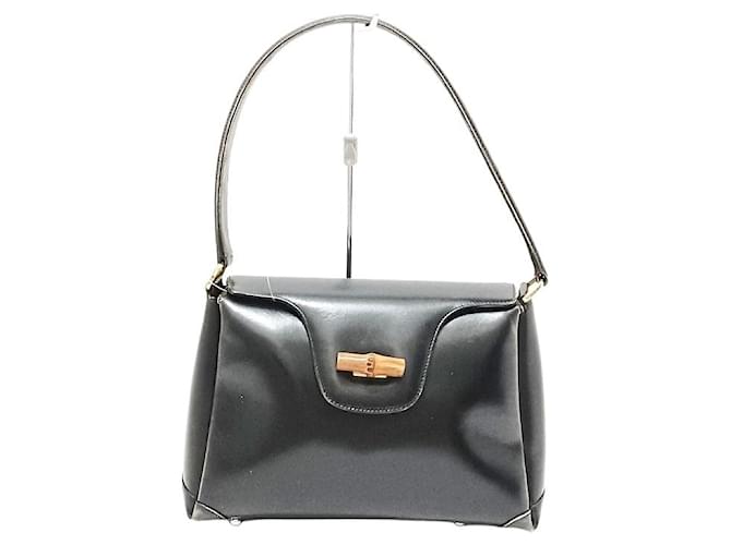 Gucci Bamboo Black Leather ref.557410 - Joli Closet