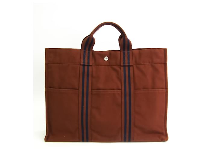 Hermès Fourre Tout Brown Cotton ref.559344 - Joli Closet