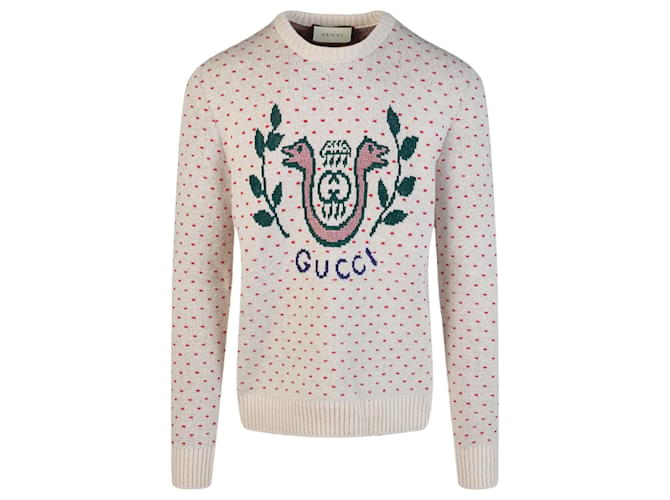 Suéter de cuello redondo de grecas alpinos de Gucci Multicolor ref ...