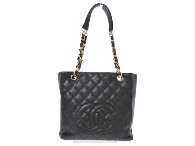 Chanel PST (Petit cabas Shopping) Cuir Noir ref.574741 - Joli Closet