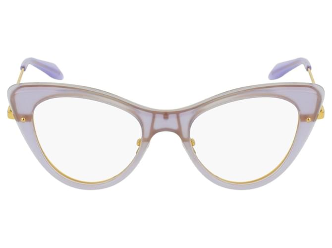 Alexander McQueen Cat Eye-Frame Acetate Optical Frames Purple Cellulose ...