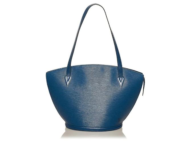 Louis Vuitton Epi Saint Jacques PM Long Strap Blue Leather Pony-style ...