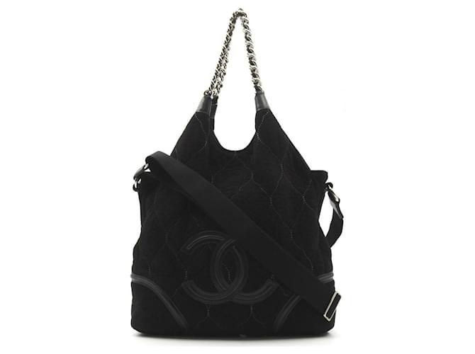 Chanel CC Shoulder Bag Black Metal ref.592256 - Joli Closet