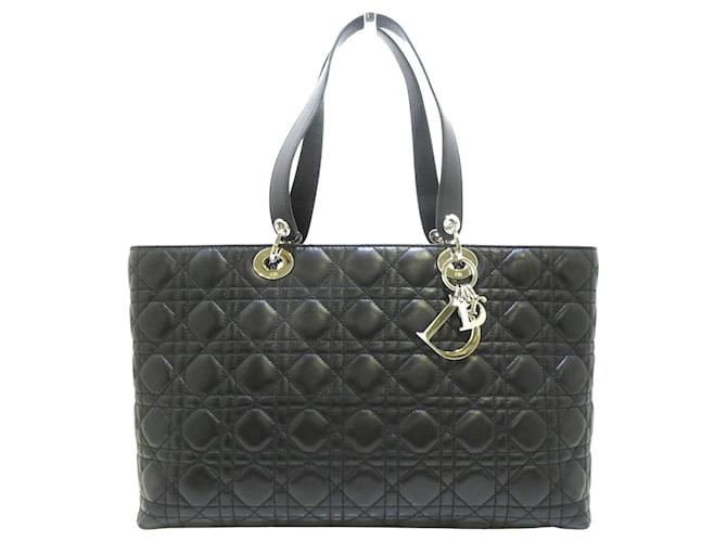 Dior Cannage stitch Black Leather ref.596002 - Joli Closet