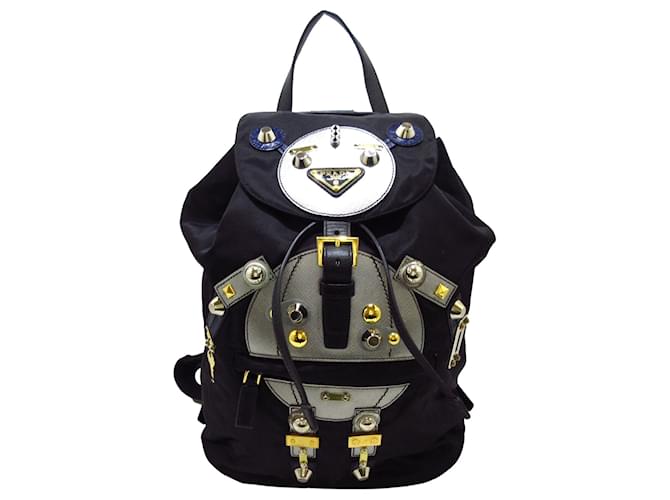 Prada Black Tessuto Robot Backpack (Sold) - Joli Closet