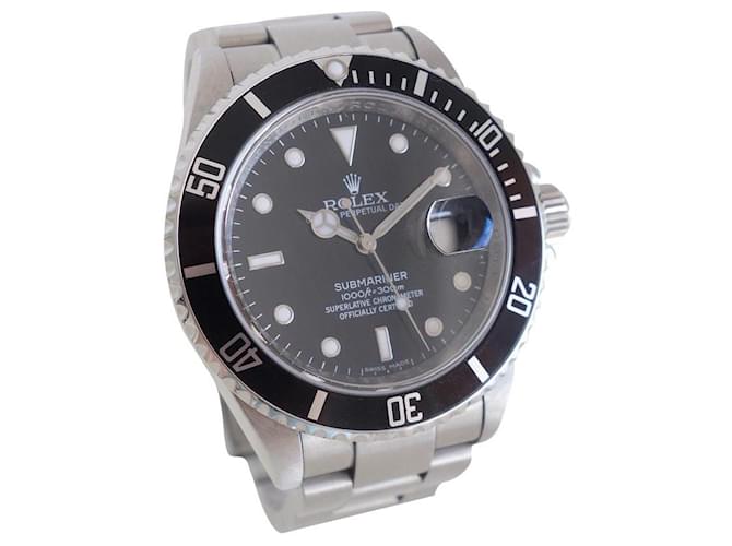 Rolex Submariner Watch Grey Steel ref.613548 - Joli Closet