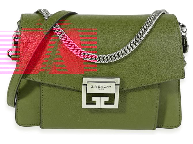 Givenchy Red Goatskin Small Gv3 Shoulder Bag ref.614308 - Joli Closet