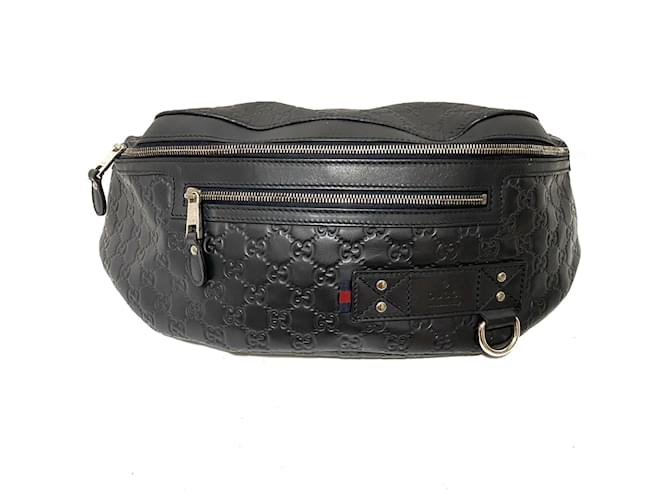 Gucci Shimmer Line Black Leather ref.614793 - Joli Closet