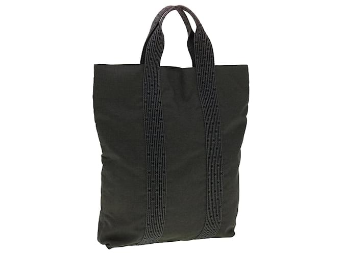 Hermès HERMES Her Line Cabas Tote Bag Toile Polyamide Gris Authentique ...