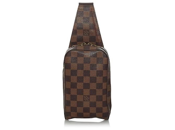 Louis Vuitton Damier Ebene Geronimos Brown Cloth ref.617340 - Joli Closet