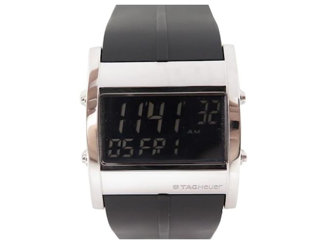 NEW TAG HEUER CS WATCH111F.FC6200 STEEL DIGITAL MICROTIMER 42mm quartz ...