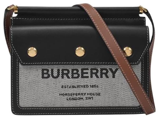 Burberry Horseferry Black Leather ref.625789 - Joli Closet