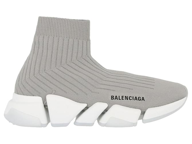 Balenciaga Womens Speed 2.0 Lt Sneakers Grey ref.627600 - Joli Closet