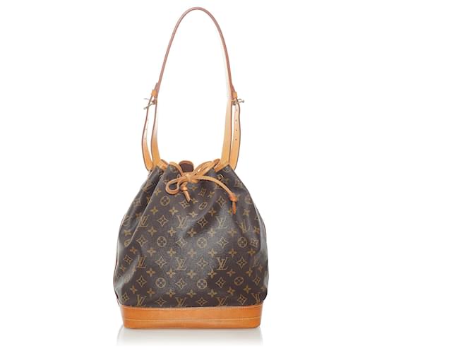 Louis Vuitton Brown Monogram Noe Leather Cloth ref.632407 - Joli Closet