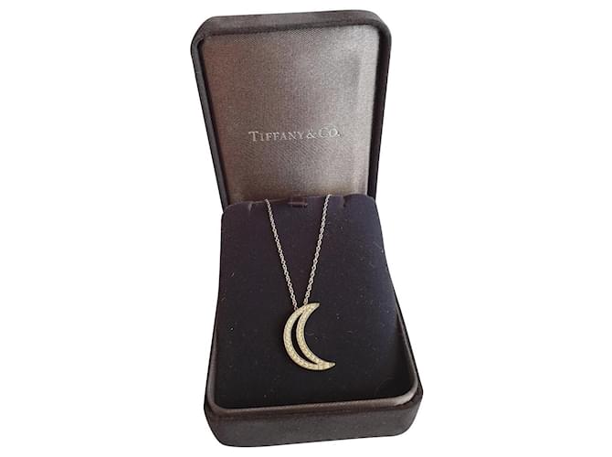 Tiffany & Co platinum moon pt950 and diamonds Silvery ref.634415 - Joli ...