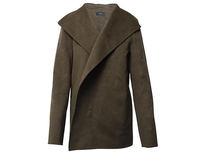 Joseph Jacket with Drape Shawl Collar in Olive Green Acrylic ref.641623 ...